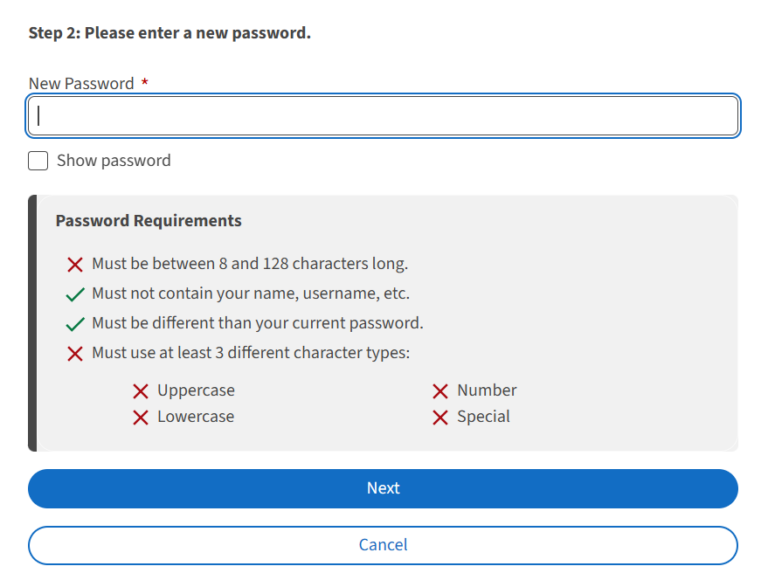 Password Reset/Recovery | Division of Technology Services