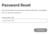 Password Reset/Recovery | Division of Technology Services