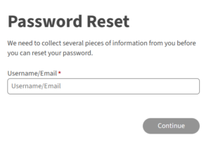 Password Reset/Recovery | Division of Technology Services